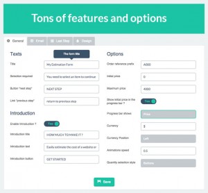 WordPress Estimation and Payment Forms Builder